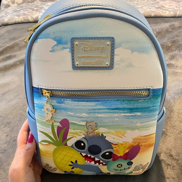 Loungefly | Bags | Nwt Loungefly Stitch With Ducklings Mini Backpack ...
